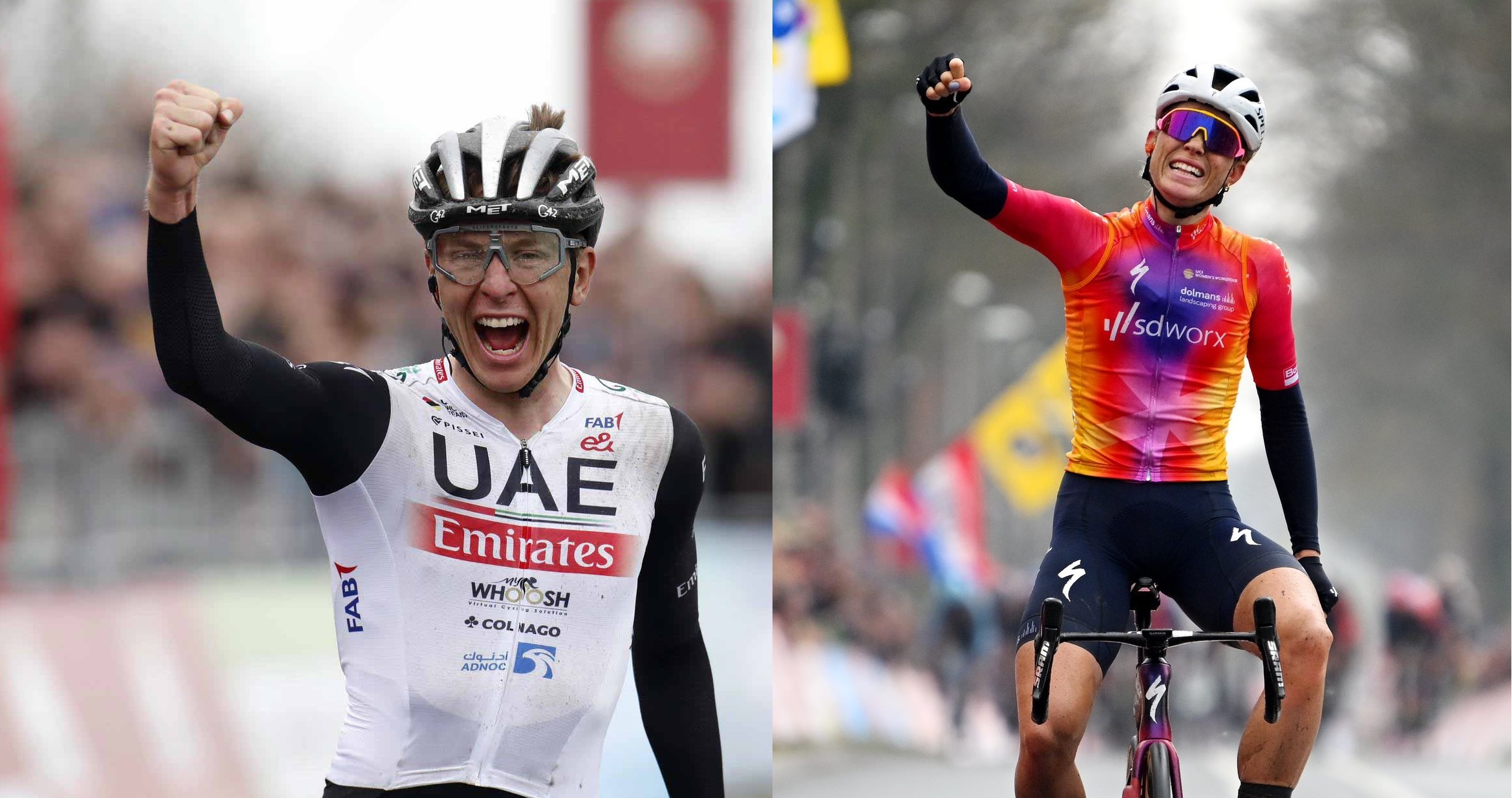 Tadej Pogacar e Demi Vollering à procura de fechar a tripla das Ardenas na La Flèche Wallonne ...